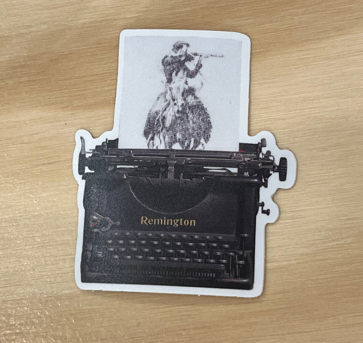Returning to Remington Sticker – Beg, Borrow and Steele Art Co.